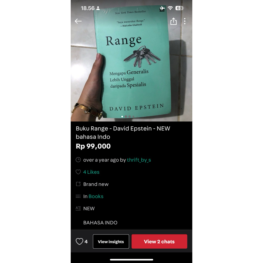 Jual Buku Range - David Epstein | Shopee Indonesia