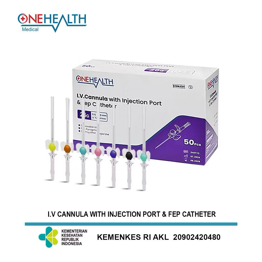 Jual IV CATHETHER WINGS / IV Cannula With Injection Port & Fep Catheter ...