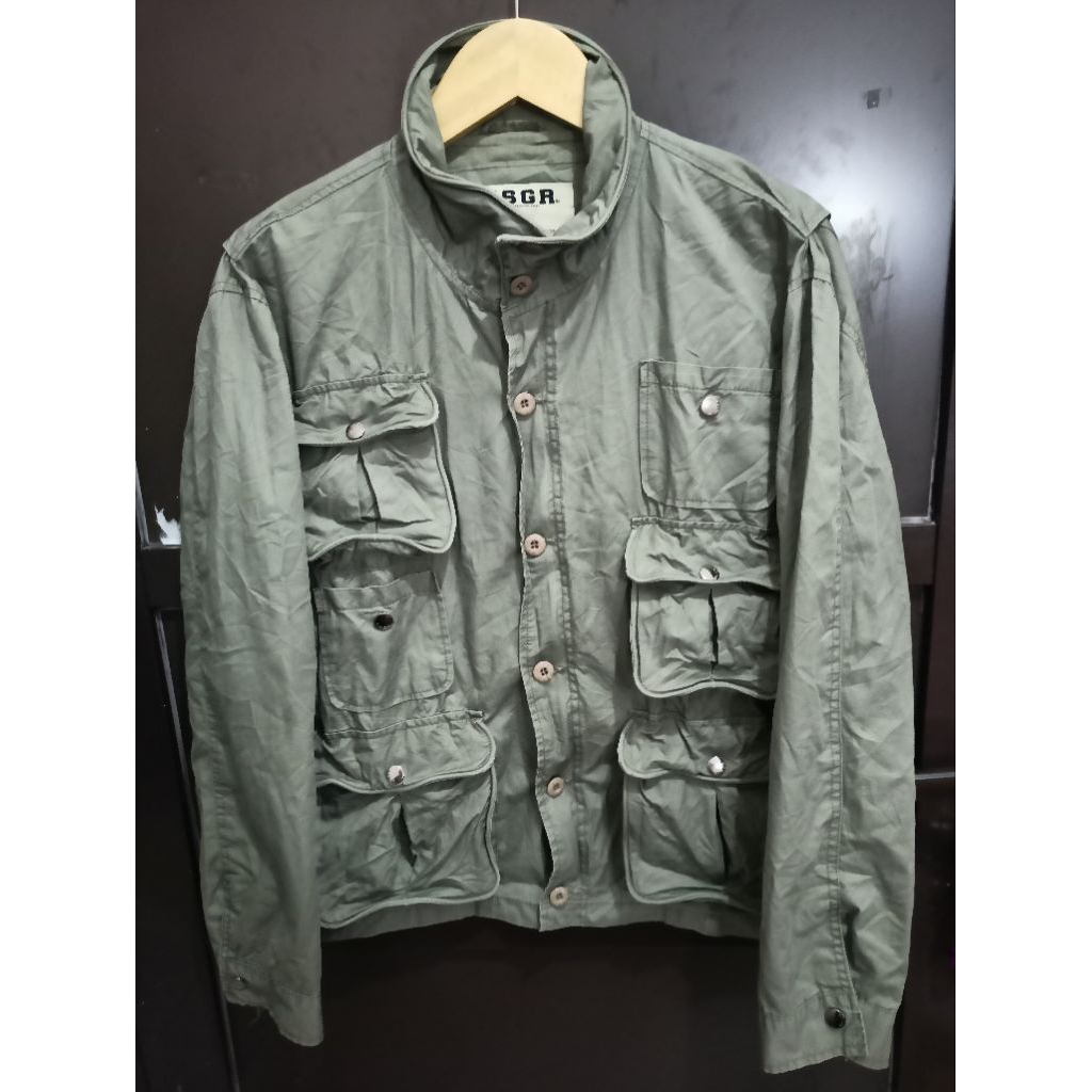 Jual JAKET MODEL TACTIKAL WARNA ABU ARMY MEREK MSGR SIZE L | Shopee ...