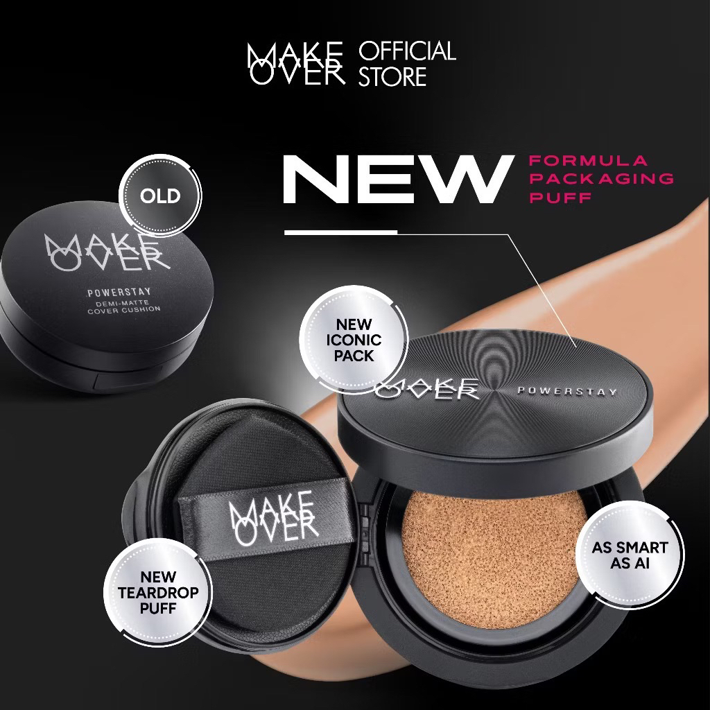Jual [SPECIAL MASTERSHADE] NEW! MAKE OVER Powerstay Sync Matte Cushion ...