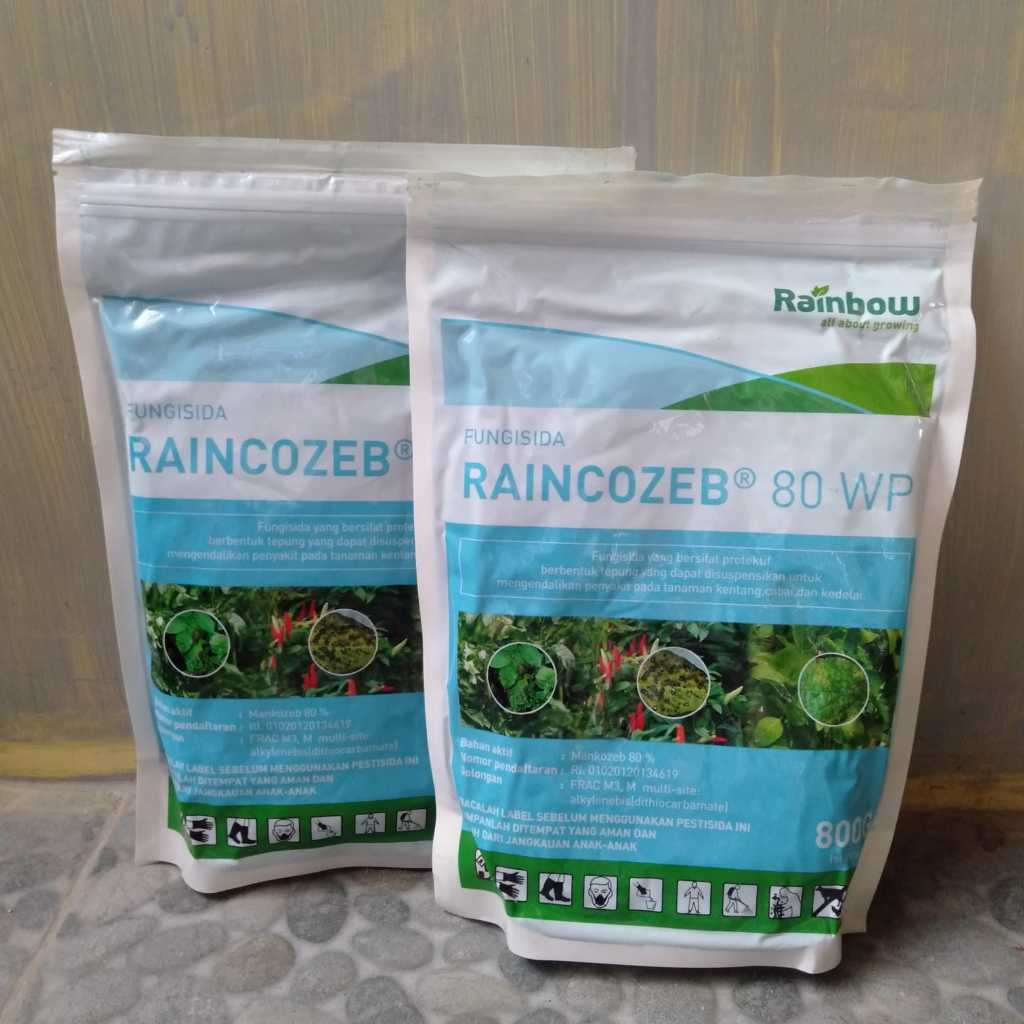 Jual Fungisida RAINCOZEB 80WP 800gram - Mancozeb 80% - Fungisida untuk ...