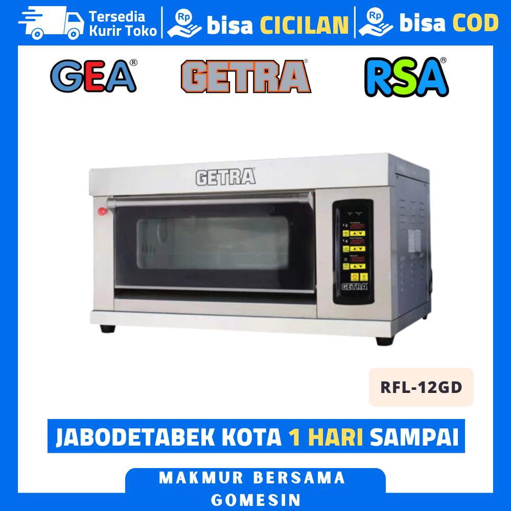 Jual Oven Gas 1 Deck 2 Tray Getra Rfl 12gd Oven Roti 1 Deck 2 Tray ...