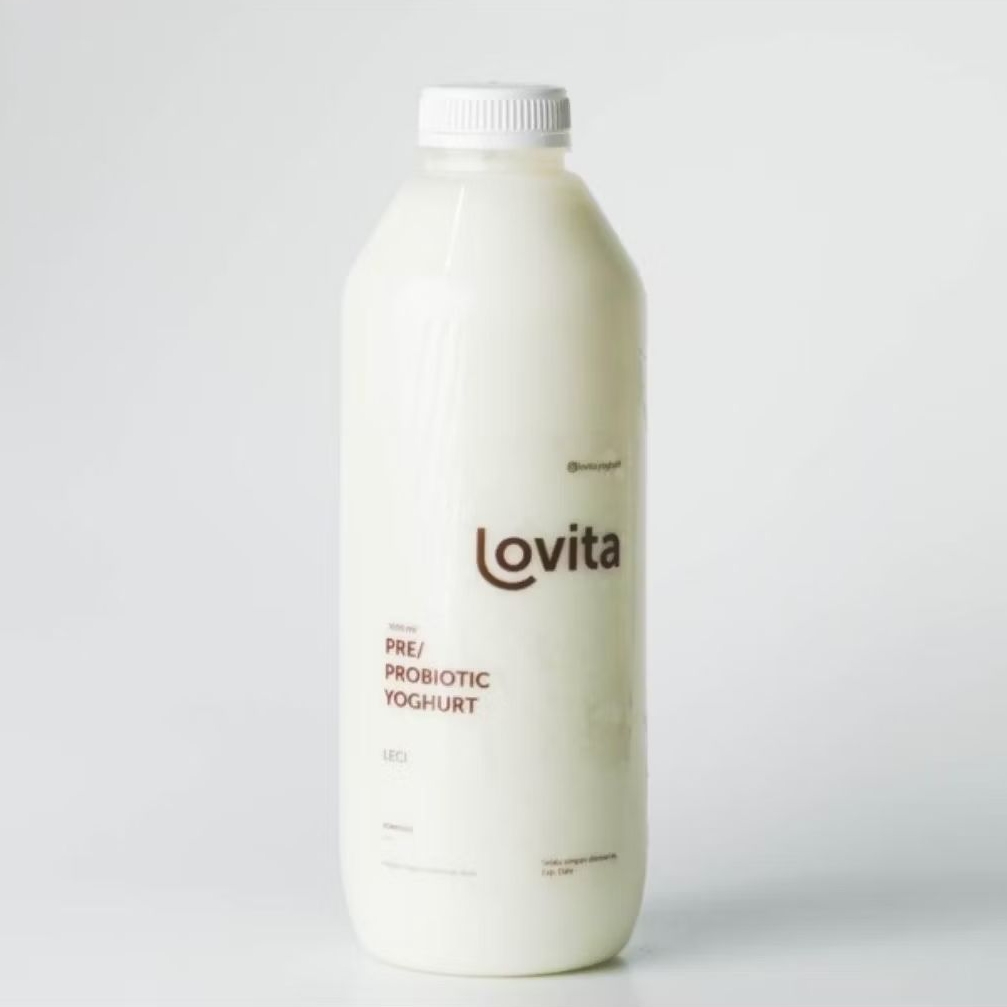 Jual Lovita Yoghurt Probiotik - Plain 1 Liter | Shopee Indonesia