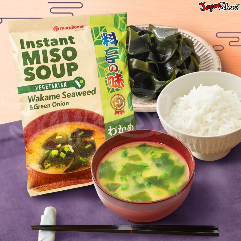 Jual Marukome Wakame Seaweed Veggie Instant Miso Soup (8 Porsi ...