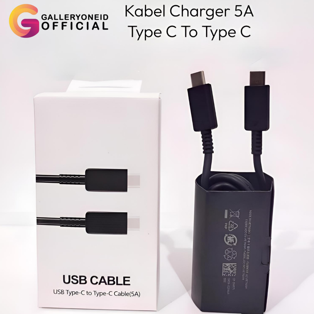 Jual Kabel Data Charger Samsung Type C to Type C 5A Original Note 10 ...