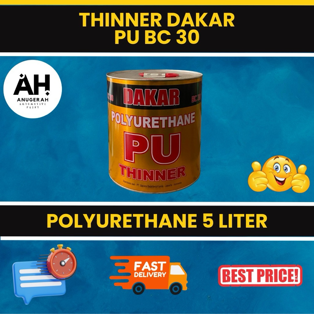 Jual Thinner Dakar PU BC 30 Galon (5 Liter) | Shopee Indonesia