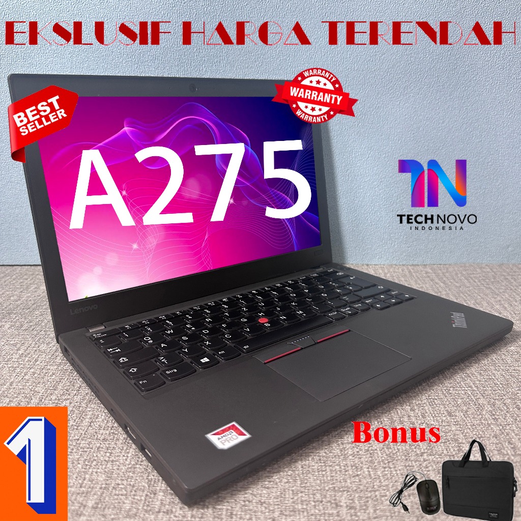 Jual Lenovo thinkpad laptop A275 AMD PRO A12-9800B RAM 128gb/256gb SSD ...