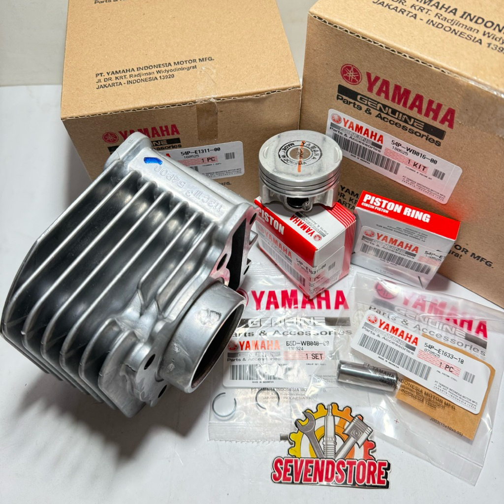 Jual Paket Cylinder blok piston ring kit 54P block seher set Mio J Soul ...