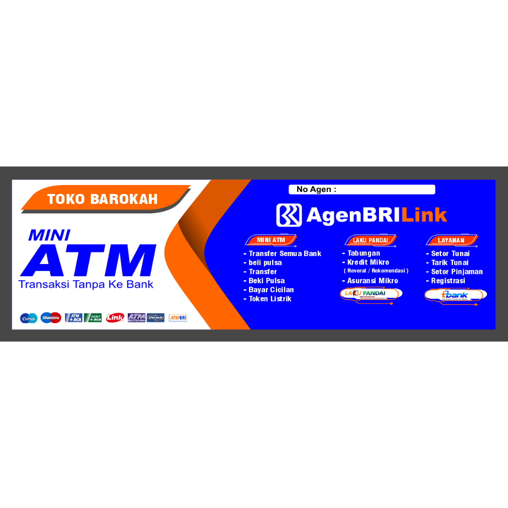 Jual STIKER VINYL BRILINK | STIKER BRILINK | STICKER MEJA KASIR BRILINK ...