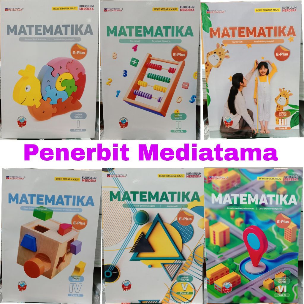 Jual E Plus Matematika SD Kelas 1 2 3 4 5 6 Kurikulum Merdeka Mediatama ...