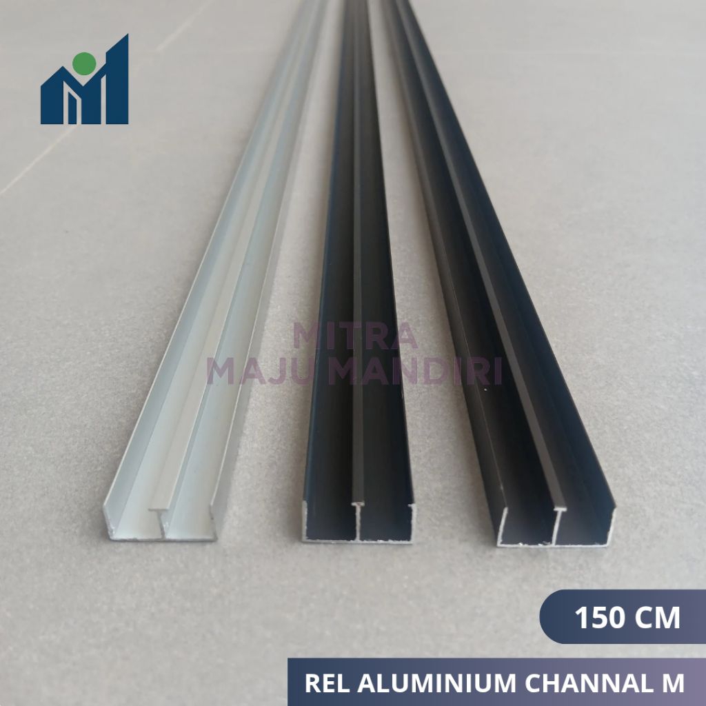 Jual Rel Aluminium M 2 Jalur Rell Pintu Kolong meja Dapur Sliding 150 ...