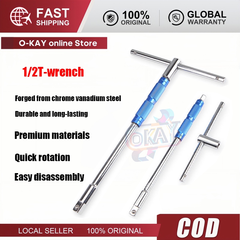 Jual O-KAY KUNCI T SOCKET 1/2" – SPINNER CRV KUAT, GROSIR | Shopee ...