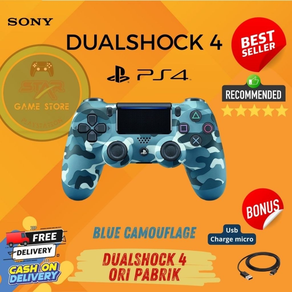 Jual Stik Ps4 Wirreless Controller Stik Ps4 Ori Pabrik Blue Camouflage ...