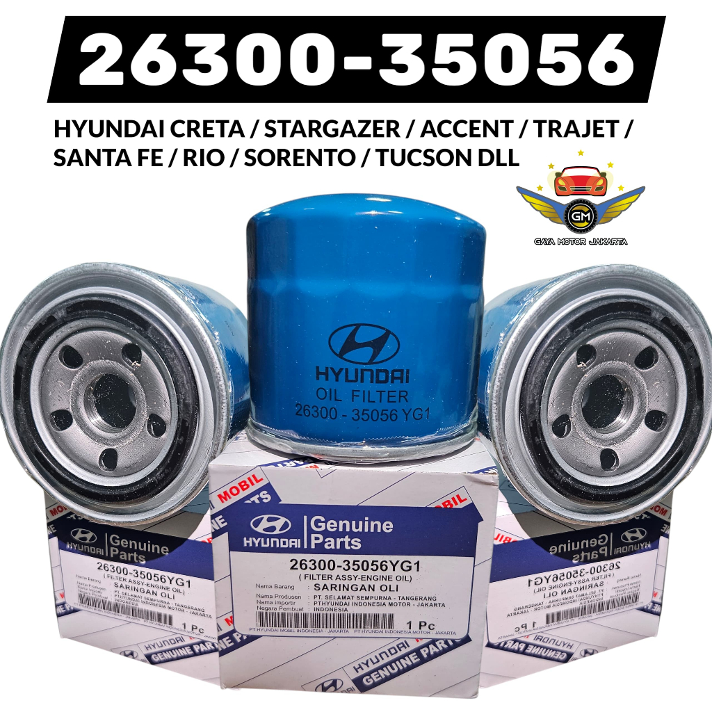 Jual FILTER OLI HYUNDAI CRETA STARGAZER SANTA FE TRAJET TUCSON - KIA ...