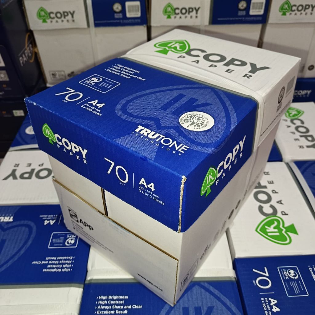 Jual KERTAS HVS A4 70 COPY PAPER (PAKET 5 DUS) | Shopee Indonesia