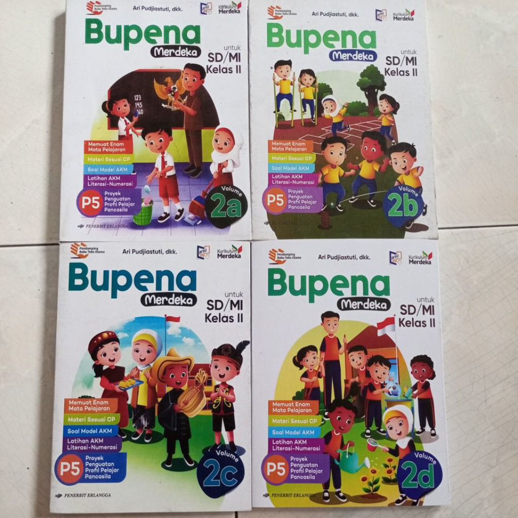 Jual 1 Paket Bupena Merdeka untuk SD/MI Kelas II Volume 2a,2b,2c,2d Kurikulum Merdeka | Shopee ...