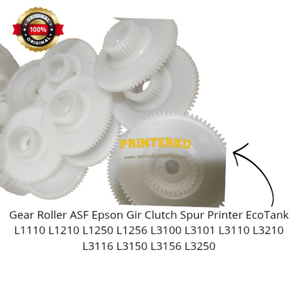 Jual Gear Roller ASF Epson Gir Clutch Spur Printer EcoTank L1110 L1210 ...