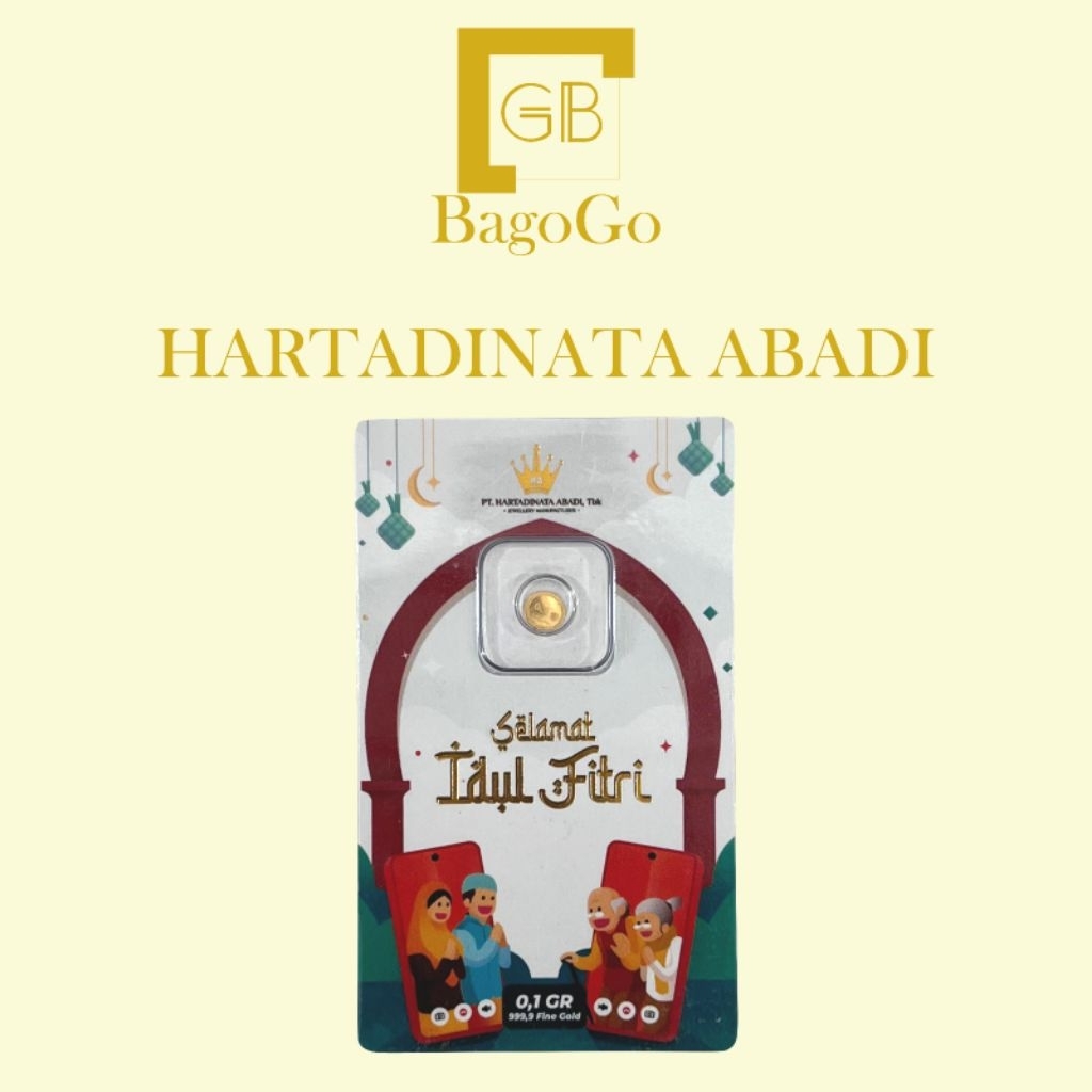 Jual Logam Mulia Hartadinata Edisi Idul Fitri 0.1 Gram Gift Series ...