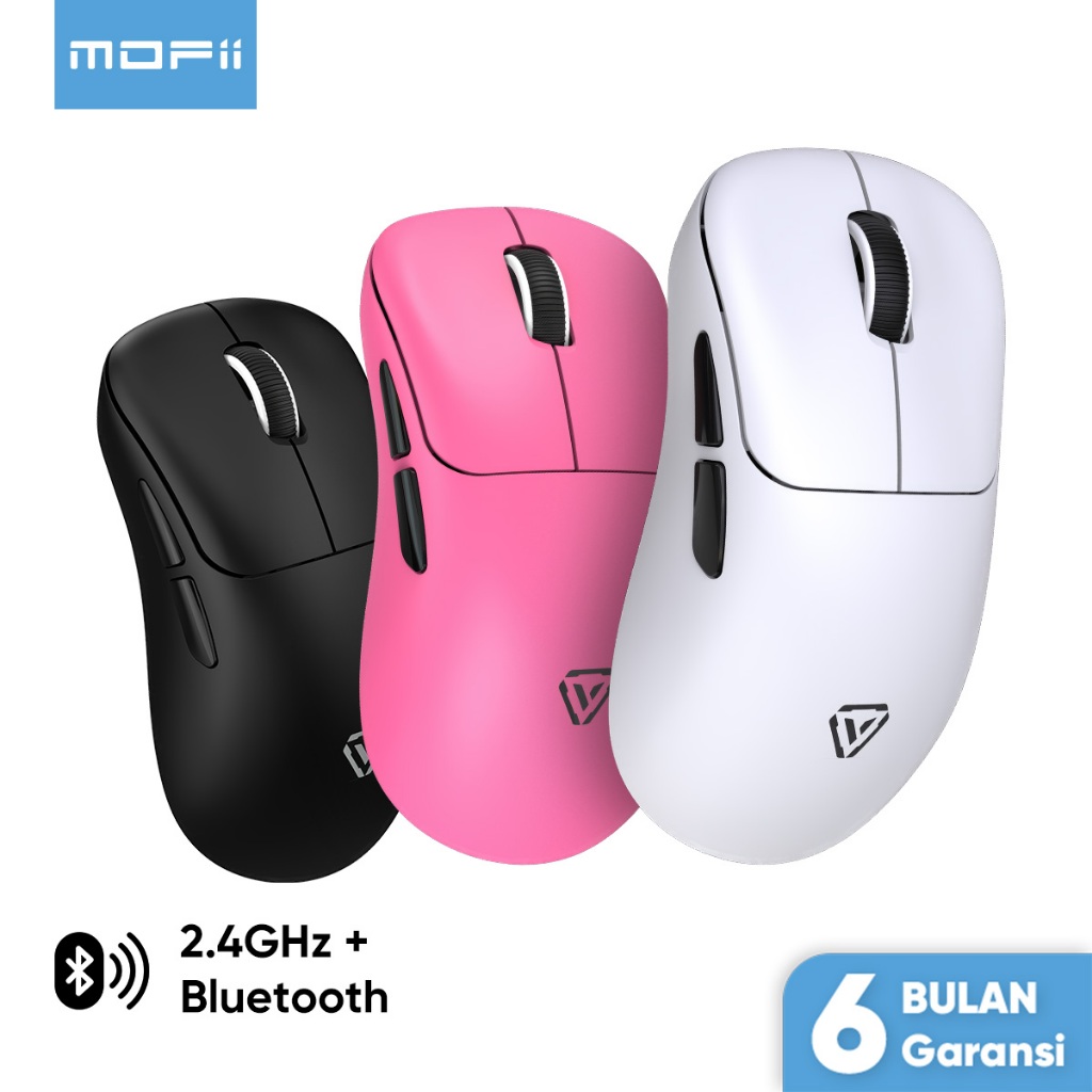 Jual MOFii 3 Model Wireless Mouse Bluetooth + 2.4g + Wired 10000 DPI ...
