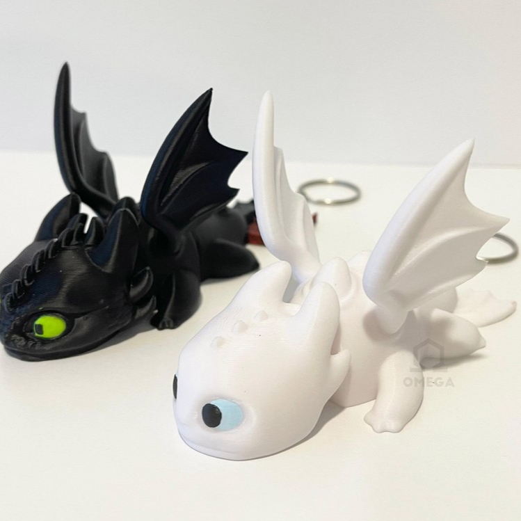 Jual Gantungan Kunci Naga Toothless Light Fury Figure HTTYD | Shopee ...