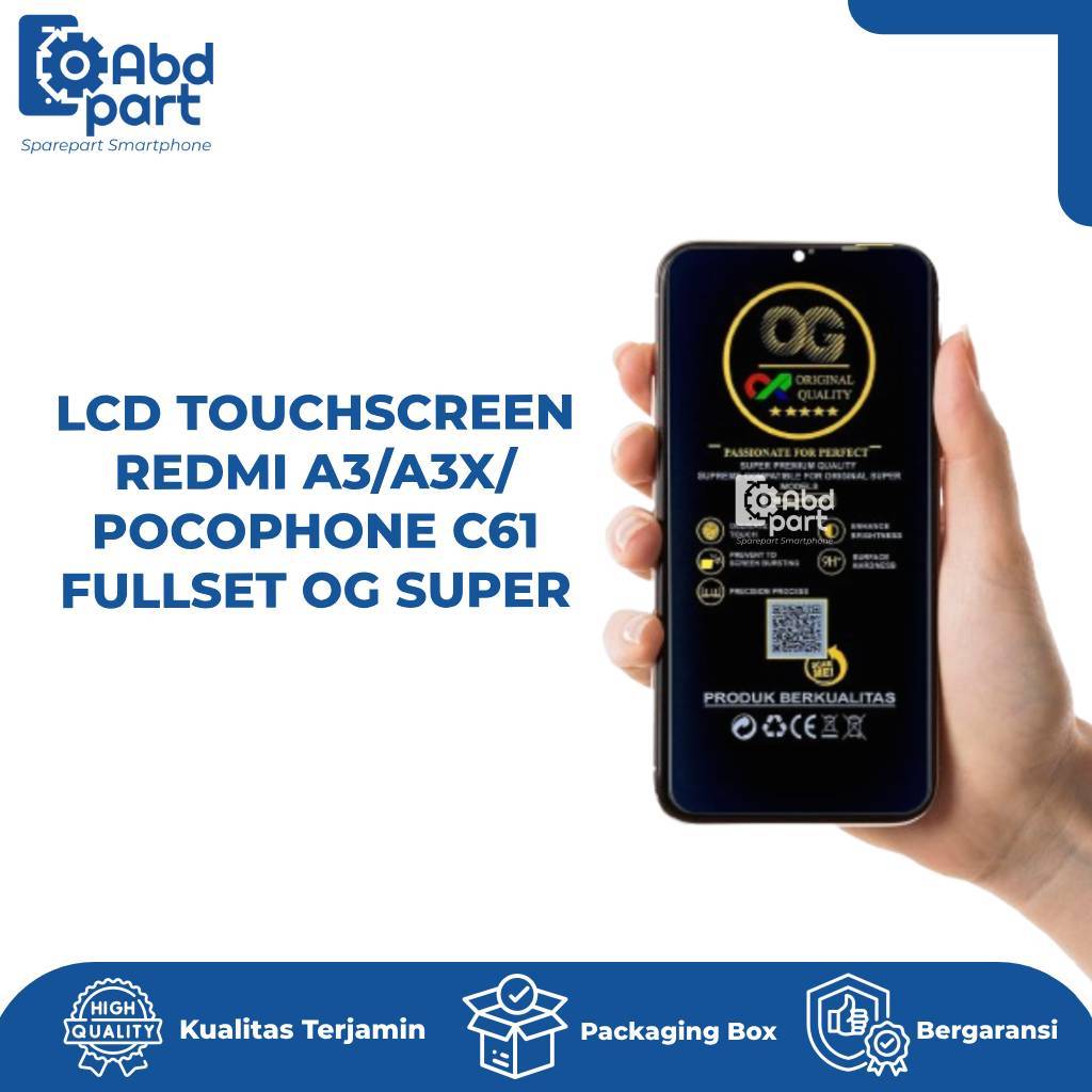 Jual LCD TOUCHSCREEN REDMI A3/A3X/POCOPHONE C61 FULLSET (OG SUPER ...