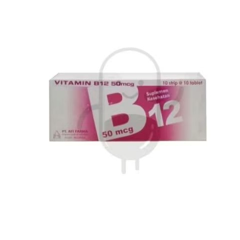 Jual VITAMIN B12 50 MG AFI BOX 100 TABLET | Shopee Indonesia