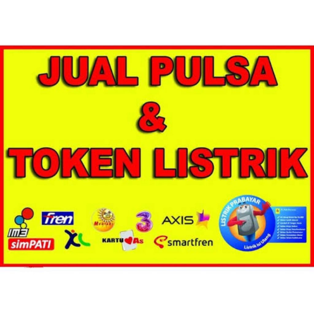 Jual Isi pulsa all operator dan token listrik termurah se-Indonesia ...