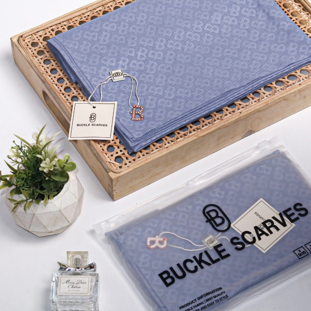 Jual HIJAB SEGI EMPAT BUCKLE EMBOS / KERUDUNG SEGI EMPAT MOTIF / JILBAB ...