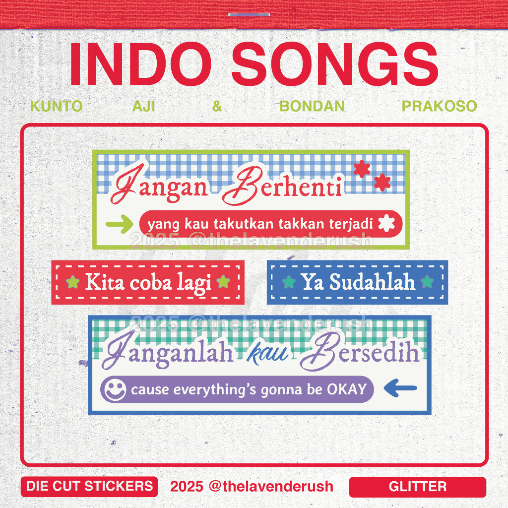 Jual [tldr] Rehat & Ya Sudahlah Sticker Set | Kunto Aji - Bondan ...