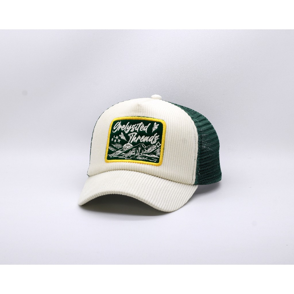 Jual TOPI TRUCKER LIDAH PENDEK BAHAN CORDUROY HIJAU BOTOL MIX BW ...