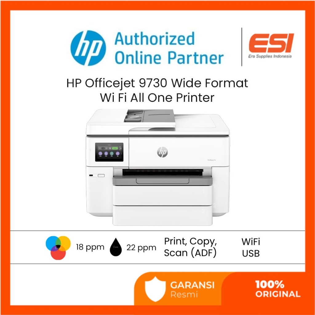 Jual HP OfficeJet Pro 9730 Wide Format All-in-One Printer (537P5C) | Shopee Indonesia