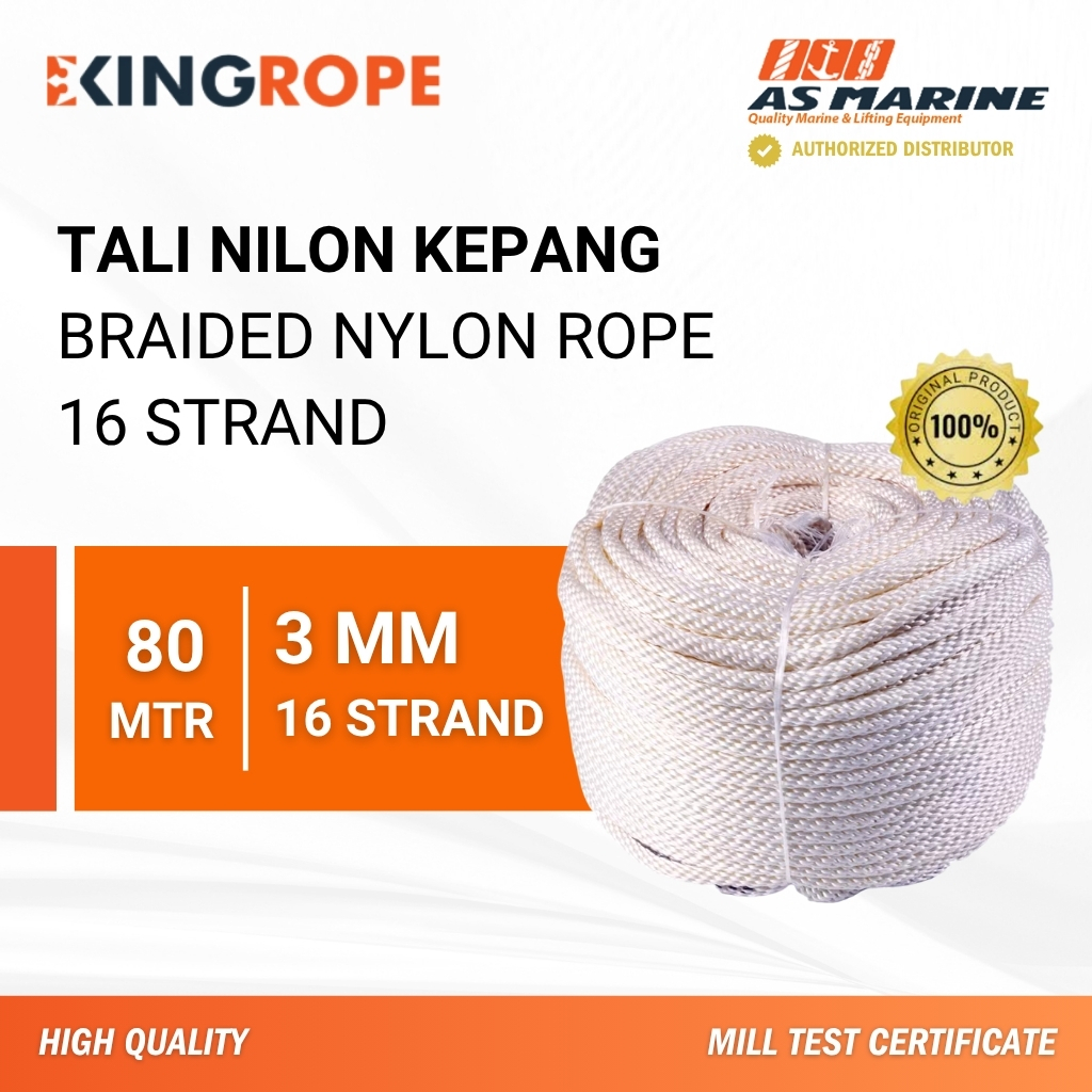 Jual KINGROPE Tali Nilon Kepang / Braided Nylon Rope / PP Multi Flag ...