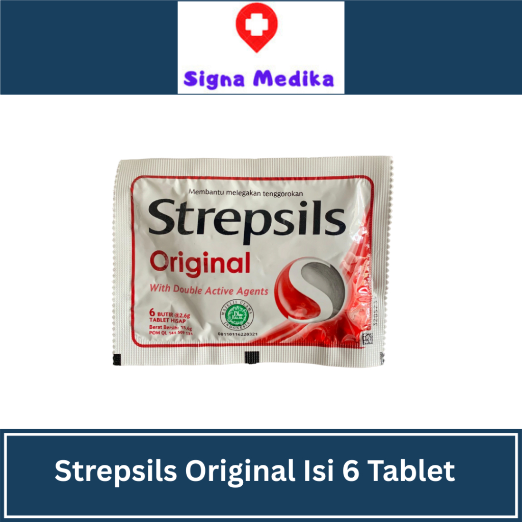 Jual Strepsil Tablet Hisap Rasa Original Isi 6tablet (permen pelega ...