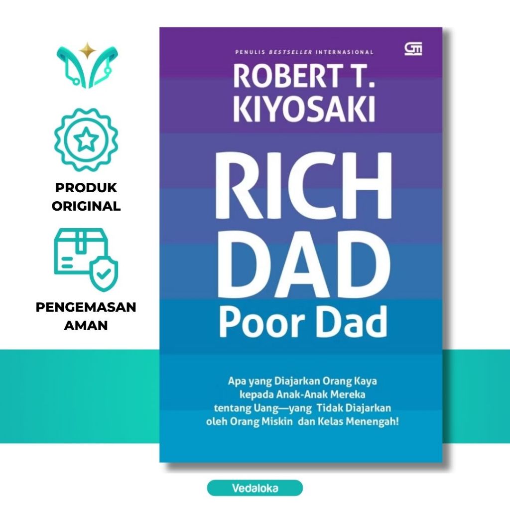 Jual Buku Rich Dad Poor Dad (Robert T. Kiyosaki) - Original Segel Resmi ...