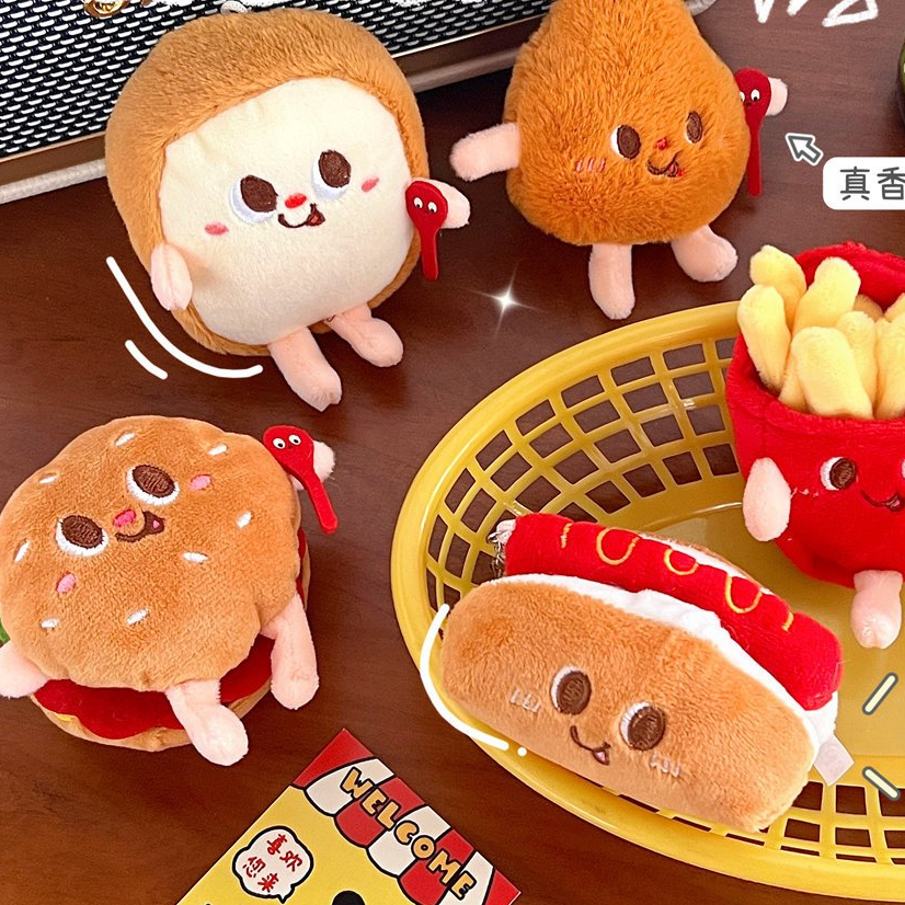 Jual Gantungan Kunci Foody Makanan Junkfood Cute Jumbo / Keychain Besar ...