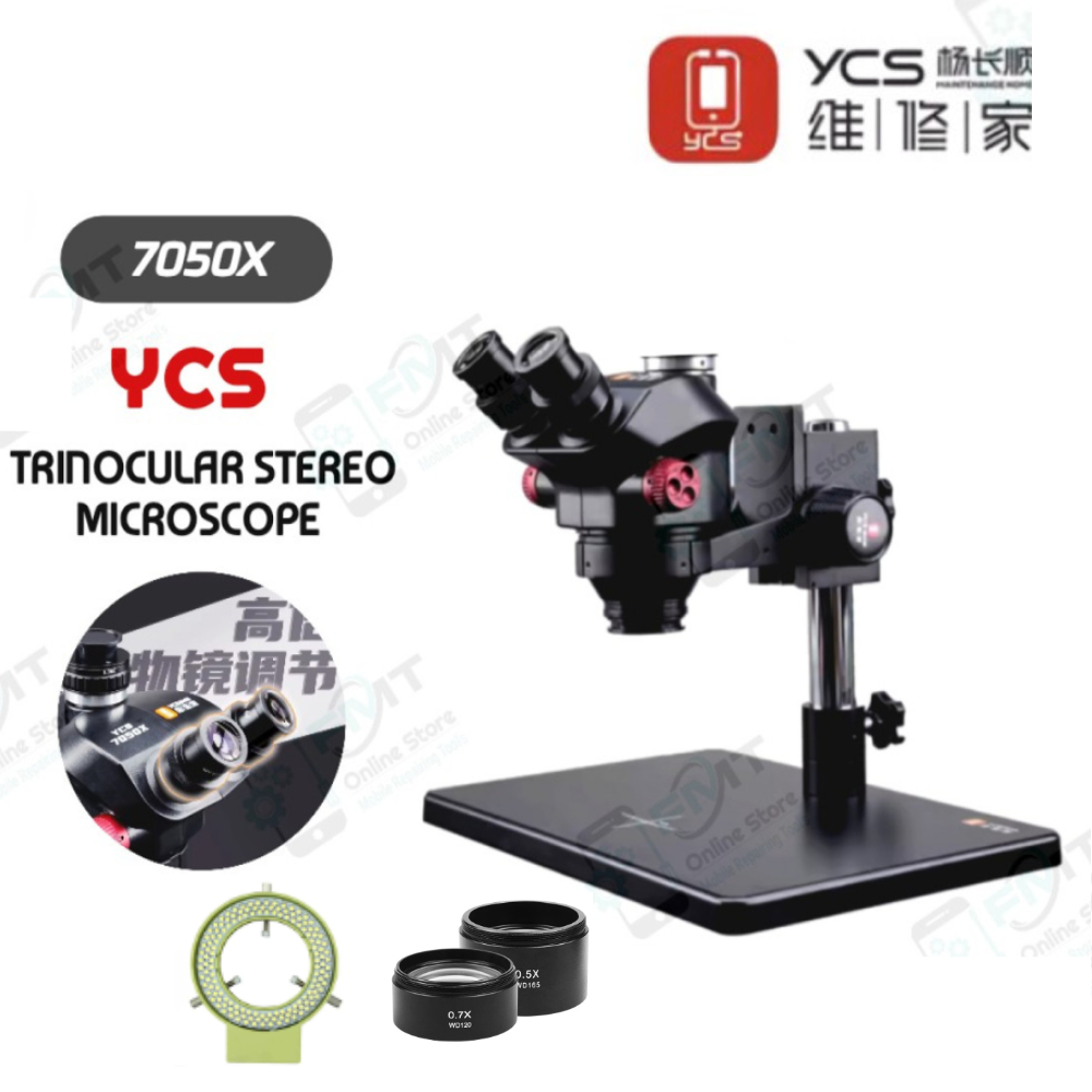 Jual Microscope Trinokular YCS 7050 / YCS 7050X Zoom 0.7X-50X Plus ...