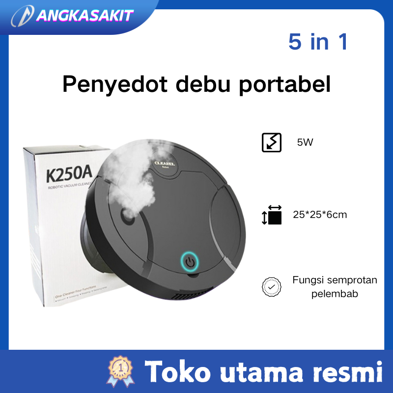 Jual Angkasakit Robot Vacum Cleaner 5 in 1 Portable Penyedot Debu Rumah Sapu Otomatis Robot ...