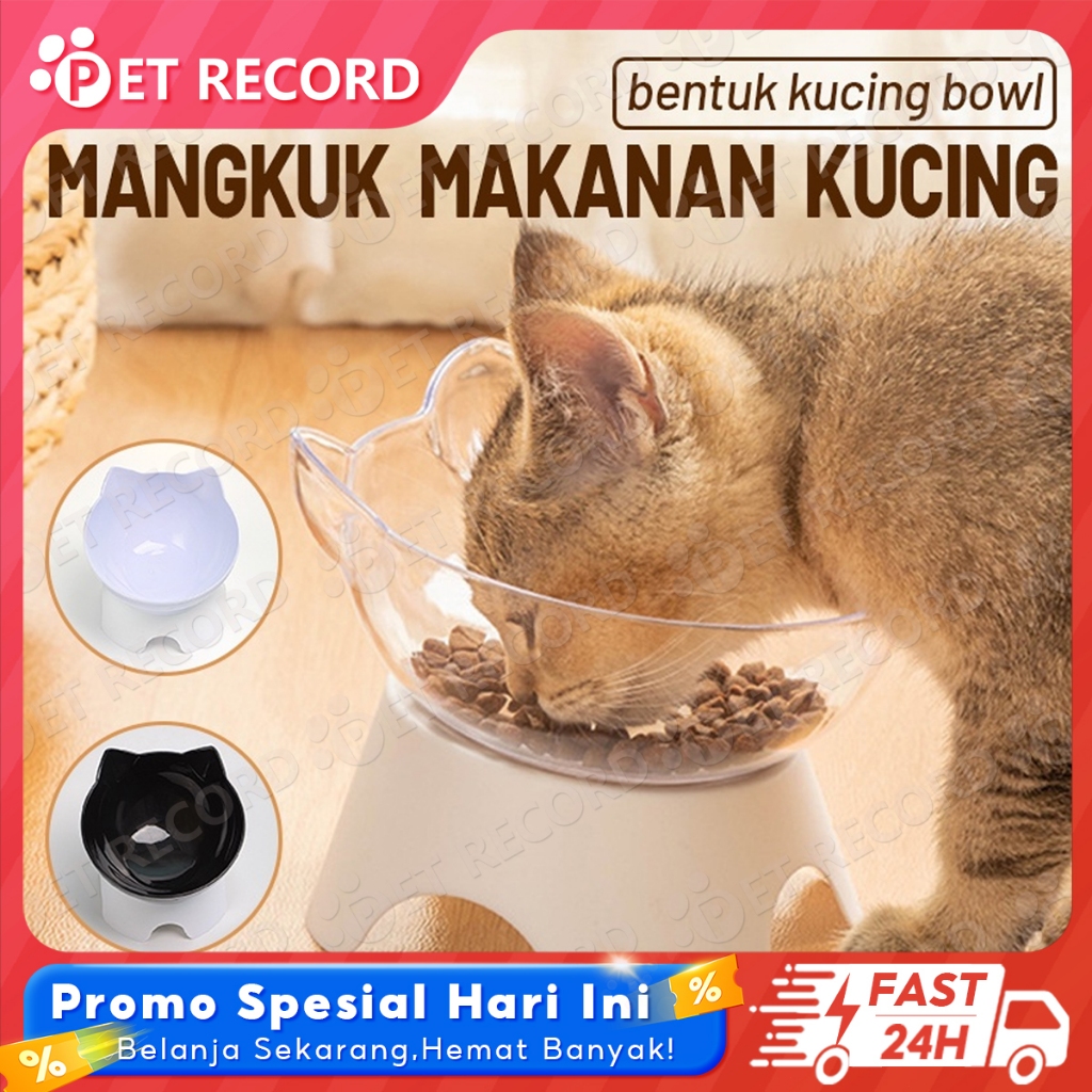 Jual Mangkok Kucing Tempat Makan Kucing Pelindung Leher Anti Licin ...