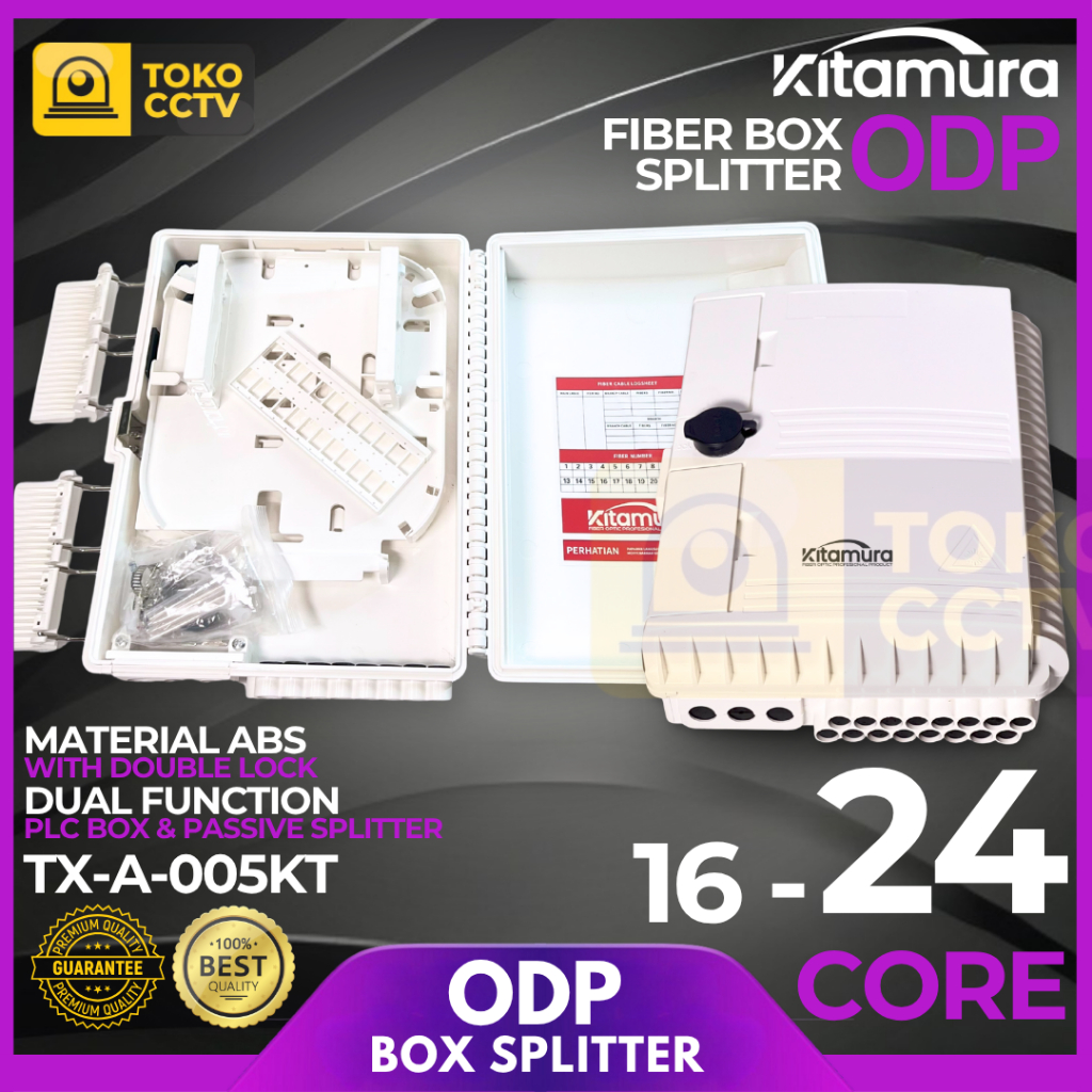 Jual ODP 24 Core Model Box Splitter | Box ODP Double Lock Combo 16/24 ...