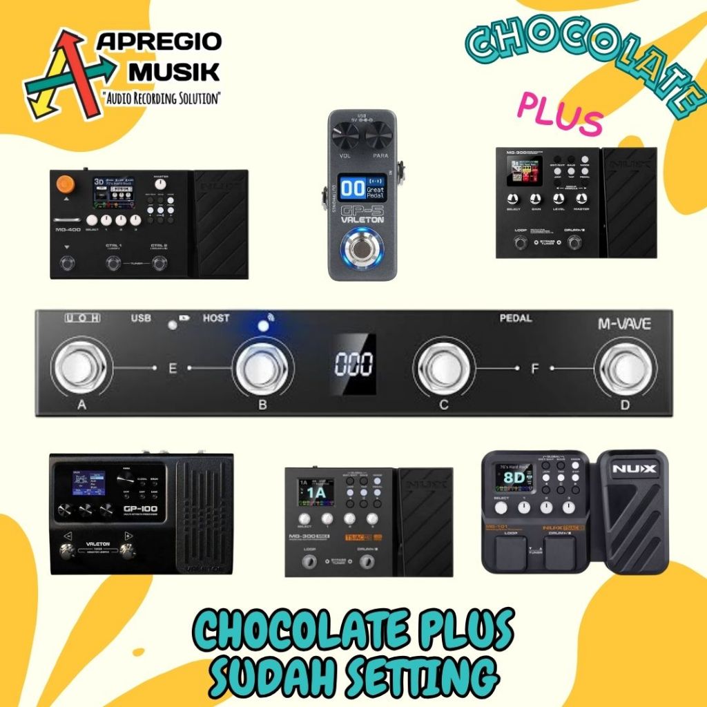 Jual M-vave Mvave Chocolate Plus sudah setting effect NUX VALETON dll MG101 MG300 GP100 G5 dll ...