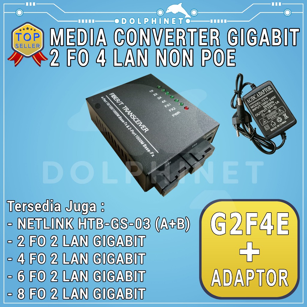 Jual Gigabit 2F4E Media Converter 2 FO 4 LAN 2 SC 4 RJ45 Gigabit 1000 ...