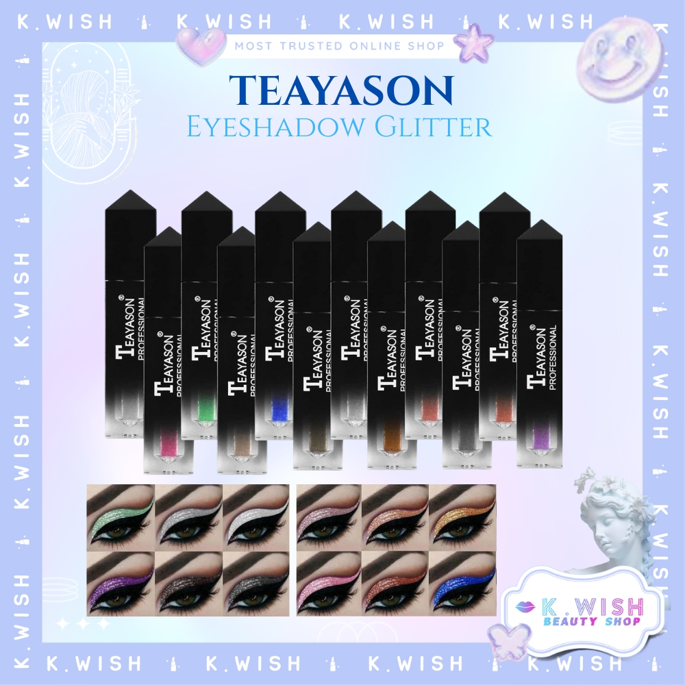 Jual TEAYASON Eyeshadow Glitter High Shine Original TE002 | K.Wish ...