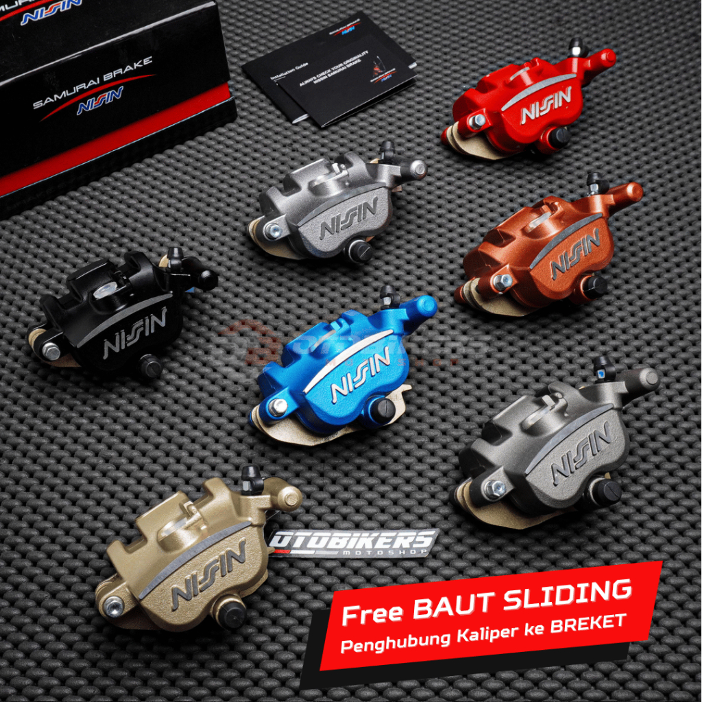 Jual KALIPER NISSIN SAMURAI BRAKE 2P 2 PISTON UNIVERSAL KANAN ATAU KIRI TANPA BREKET ORIGINAL ...