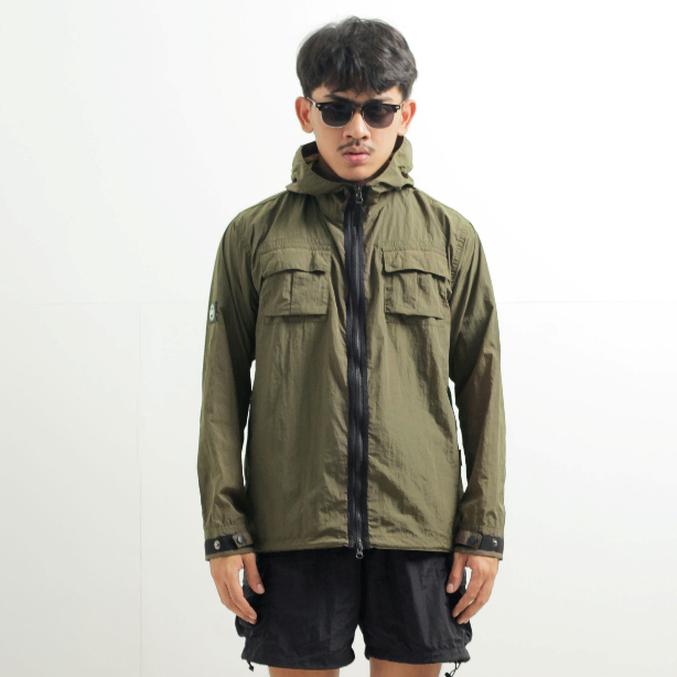 Jual Troublemaker | Overshirt Hoodie - Cervelo Olive | Shopee Indonesia