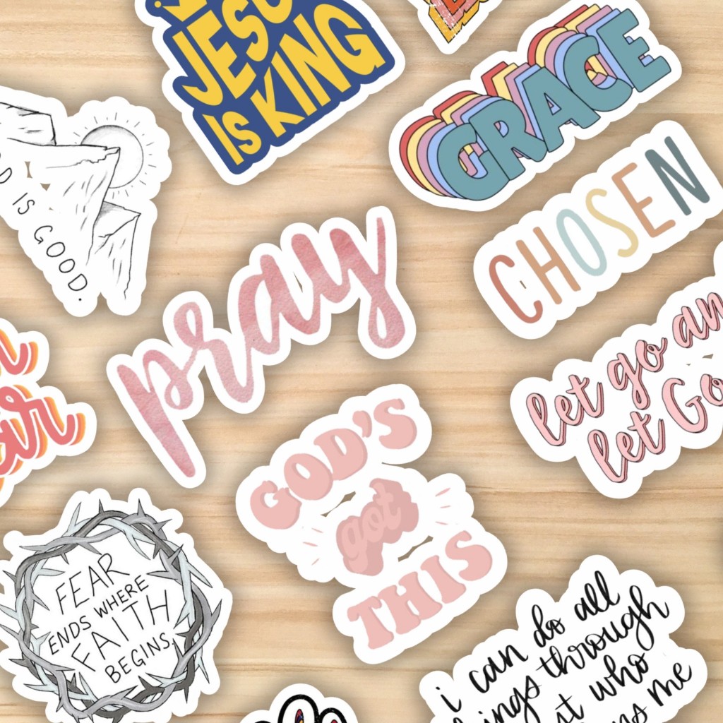 Jual Vinyl Sticker Pack Quotes Rohani Kristen - Part 1 | Stiker Yesus ...