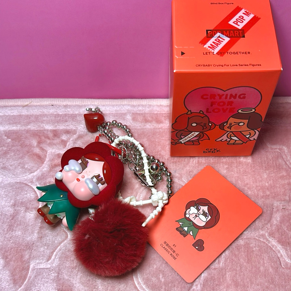 Jual Popmart Pop Mart Crybaby Cry Baby Classic Rose Ganci Original ...