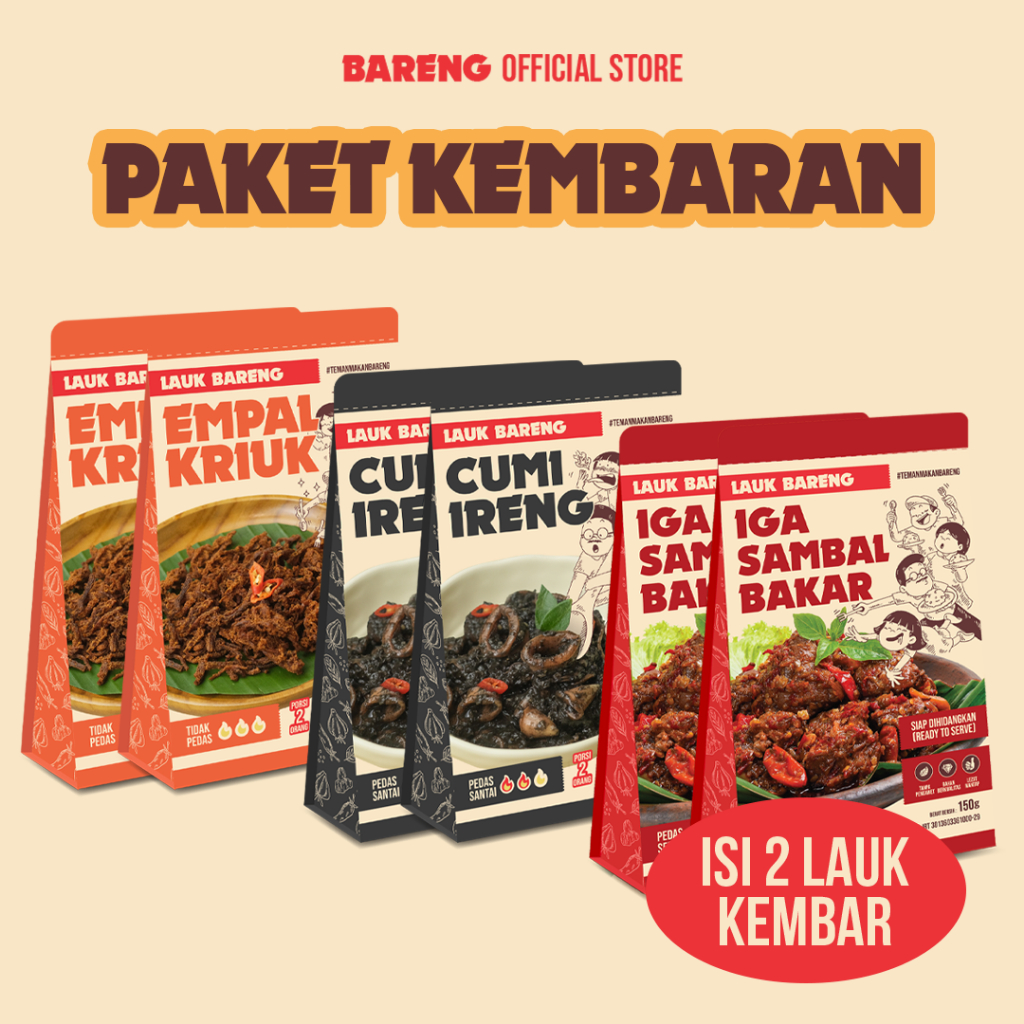 Jual Lahap Bareng - Paket Kembaran 2 Lauk | Makanan Instant Ready to ...