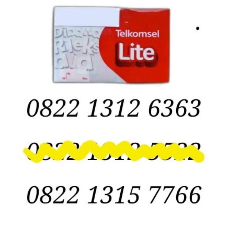 Jual Nomor Cantik Telkomsel Lite Simpati Kartu AS Loop Kartu Perdana Hoki Nomer Cakep. BUKAN ...