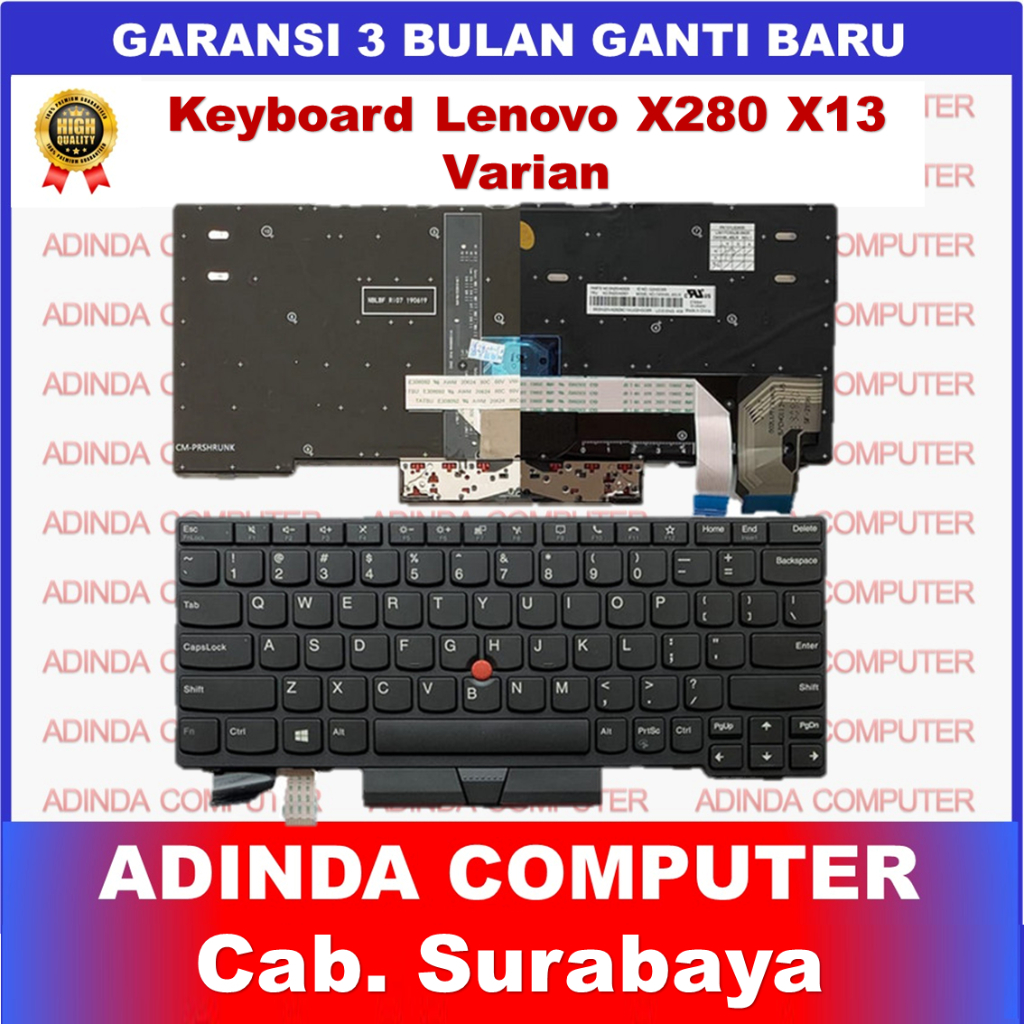 Jual Keyboard Lenovo ThinkPad X280 X13 Gen1 Gen 1 20T2 20T3 20UF 20UG ...