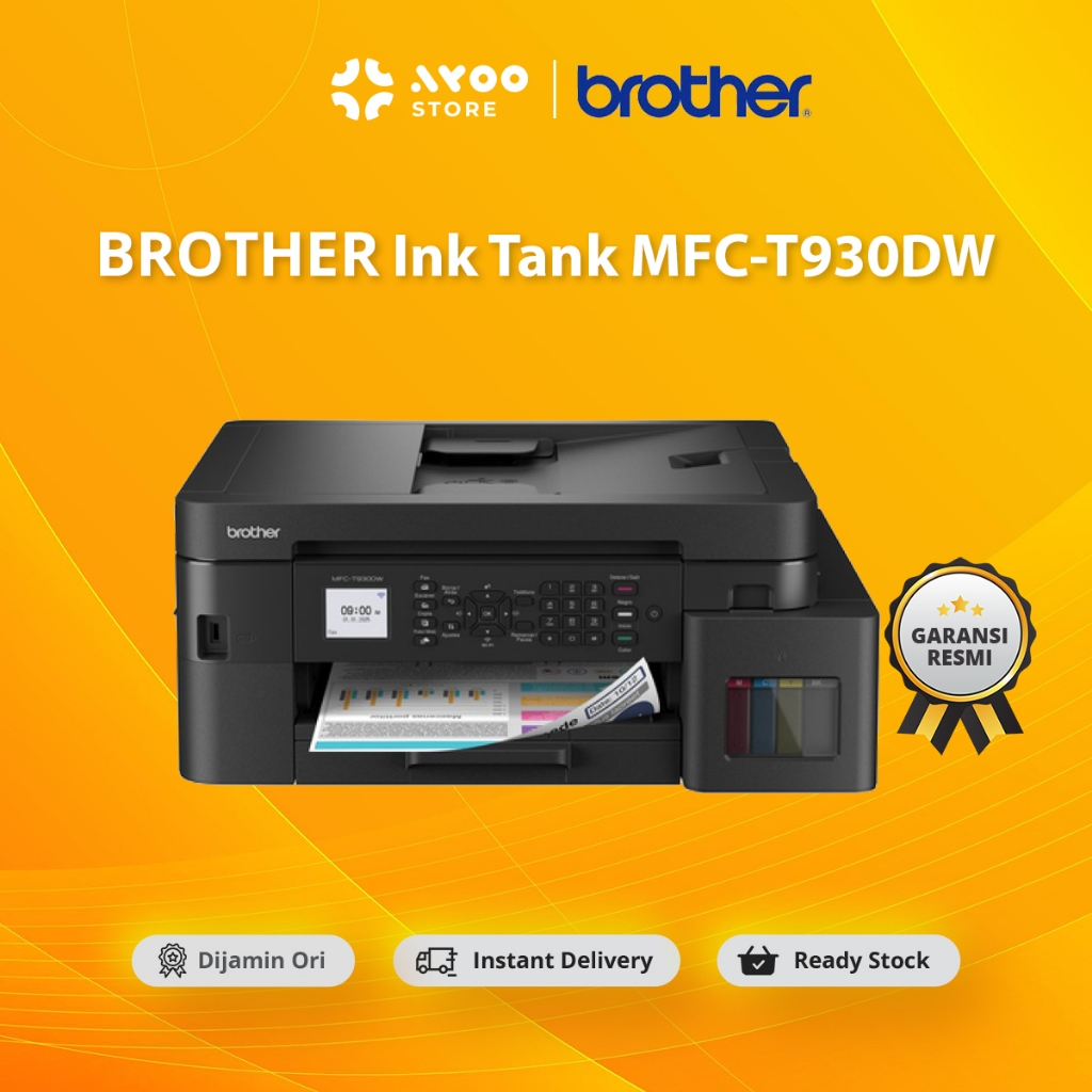 Jual Printer BROTHER MFC-T930DW Ink Tank A4 Print Scan Copy Fax All In ...